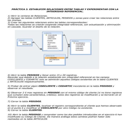 Ejercicio de access colegio | PDF