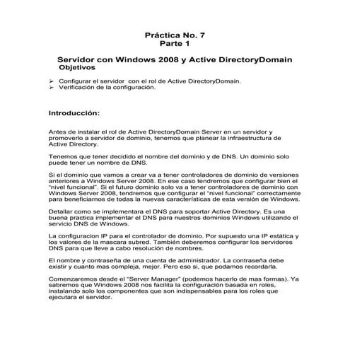 Práctica 7 | DOCX | Computing | Technology & Computing