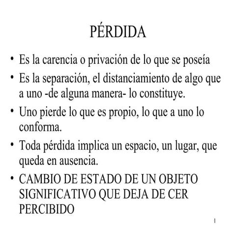 PéRdida Duelo | PPT