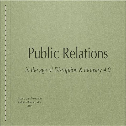 PR in The Era of Disruption & Industry 4.0 | PDF