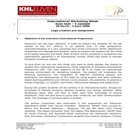 Pre Assignment Icon Test 2009 M Week | PDF