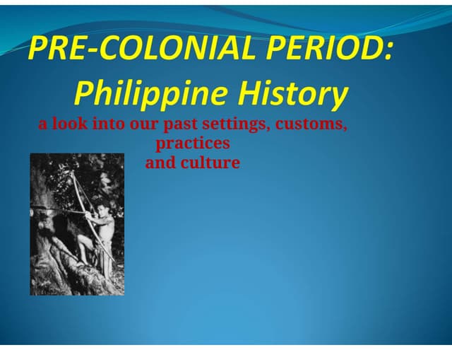 Pre colonial-period | PPTX