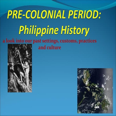 Pre colonial-period | PPT