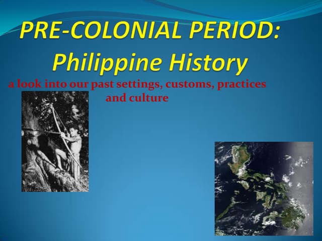 Philippine History: Pre-Spanish | PPTX