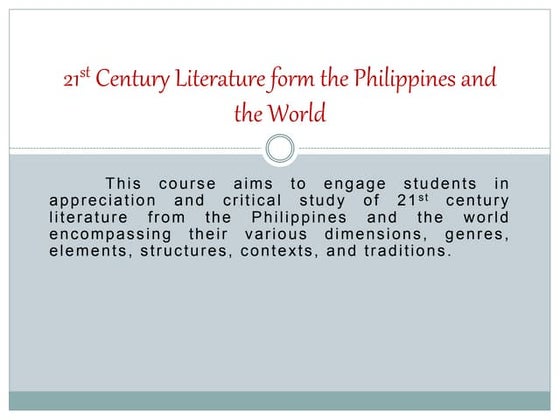 Timeline of Philippine Literature | DOCX | Books and Literature