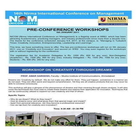 Pre conference | PDF