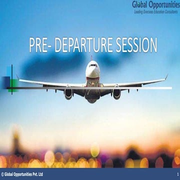 Pre-departure Session - Global Opportunities | PPTX