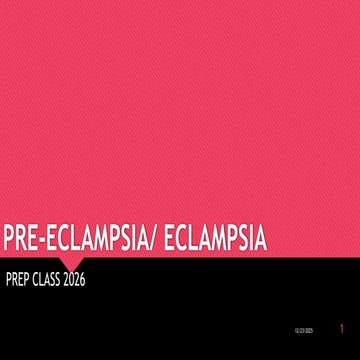A short presentation on Pre-eclampsia & Eclampsia.pptx