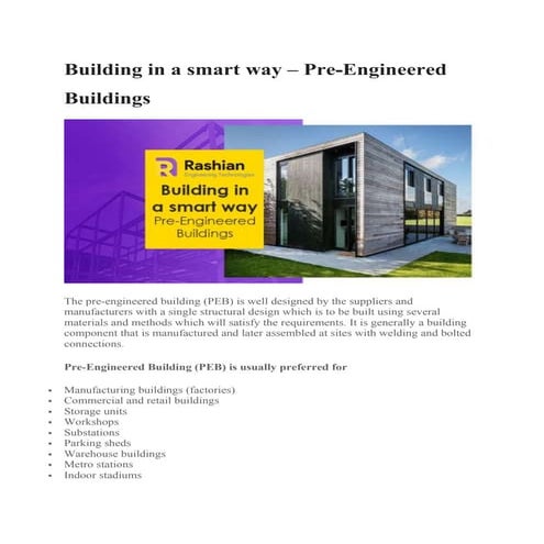 P.E.B. Framed Structure Design and Analysis Using STAAD Pro | PDF