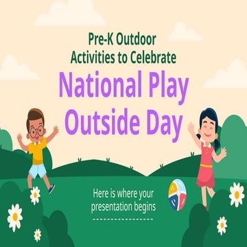 Pre-K Outdoor Activities to Celebrate National Play Outside Day by ...