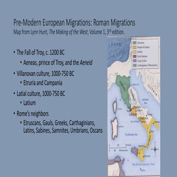 Pre-Modern European Migrations (Part 1) - Lecture By Dr. Lizabeth ...