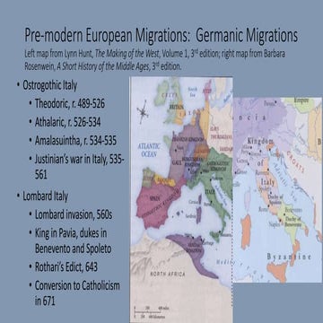 Pre-Modern European Migrations the Germans Part 4 - By Dr. Lizabeth ...