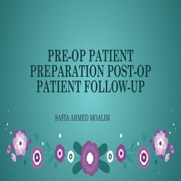 PRE-OP AND POST-OP PATİENT CARE (1).pptx