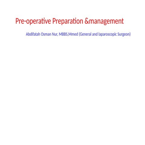 Pre operative checklist | PPTX