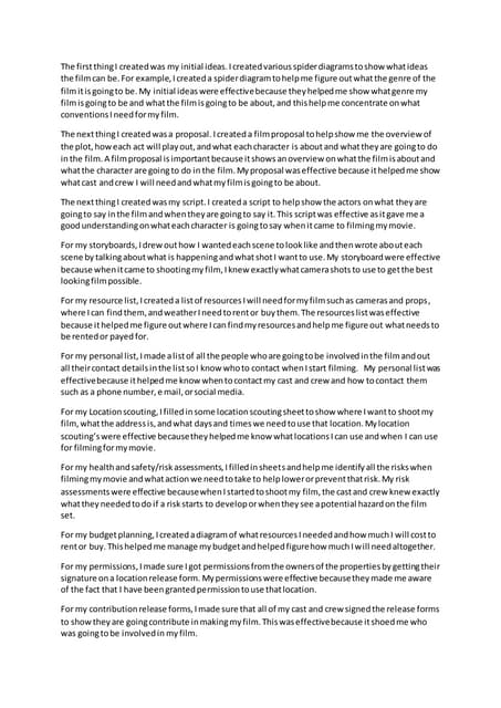 EVALUATION OF THE SCRIPT | PDF