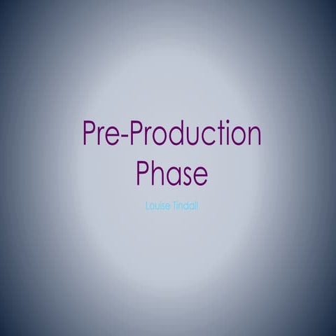 Pre-Production Phase Film Trailers | PPT