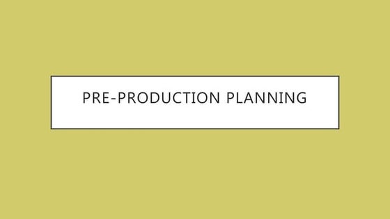 Production plan | PDF