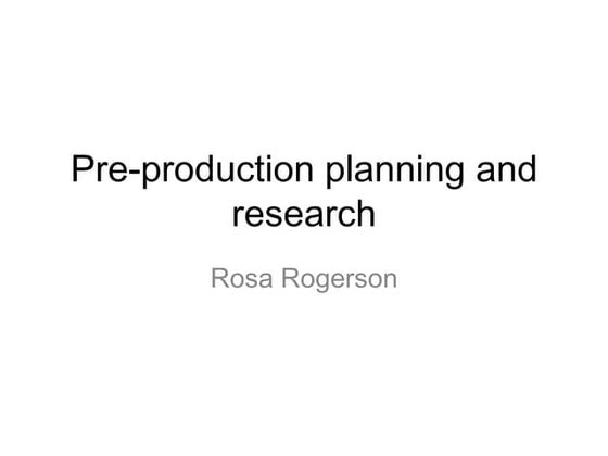 20 pre production steps to successful video content | PPT