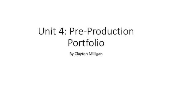 Pre production | DOCX