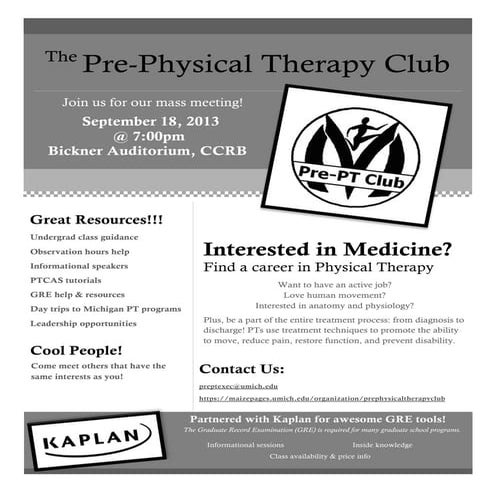 Pre-Physical Therapy Festifall Flyer | PDF