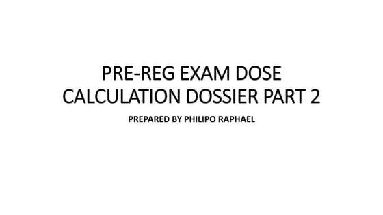 Chapter 8 (calculations) | PDF