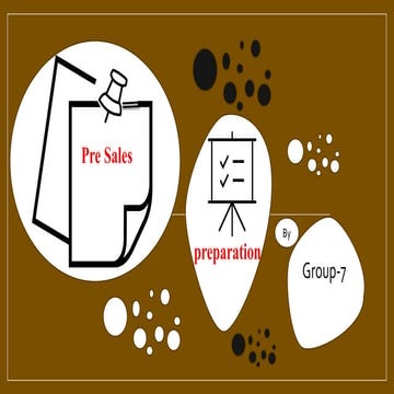 Pre sales preparation | PPTX