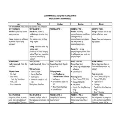 Kindergarten K to 12 Curriculum Guide | PDF