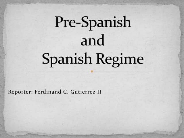 The pre hispanic period | PPTX
