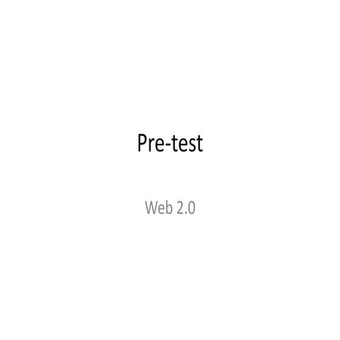 Pre test | PPT