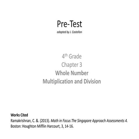 Pre test ch 3 | PPT