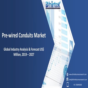 Pre wired conduits market | PPT