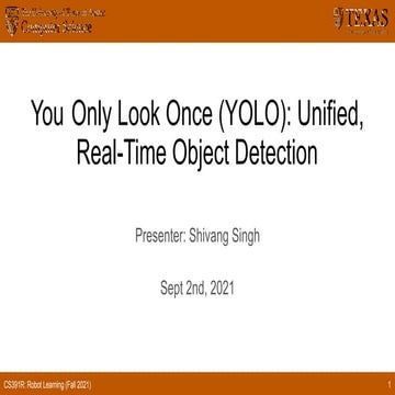 Classification Of Object Detection Algorithms Ppt