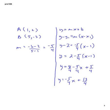 PreCalculus 106 Lines | PDF