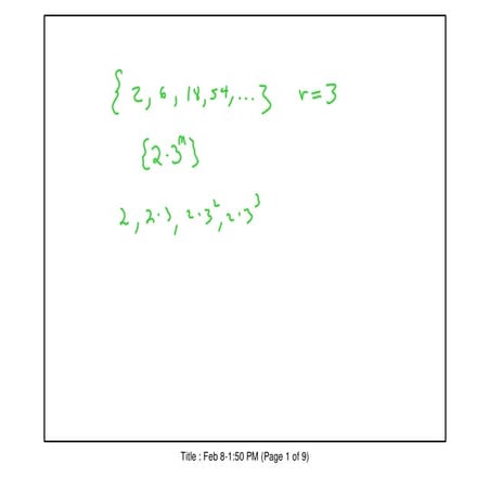 4R2012 1203 What's a Geometric Sequence? | PPT