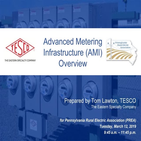 Advanced Metering Infrastructure Ami Overview Ppt