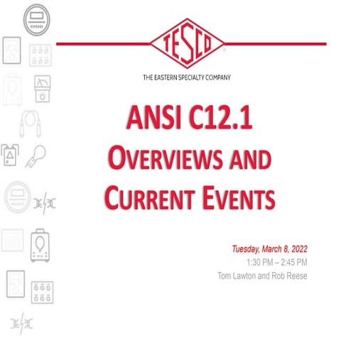 ANSI C12.1 Overview and Current Events | PPT