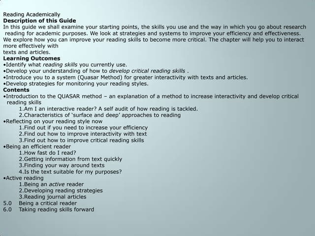 Reading Skills (PDF) | PDF