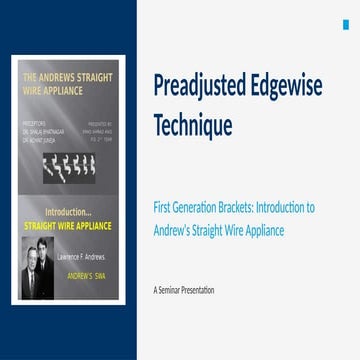 orthodontic bracket prescription 1 | PPTX