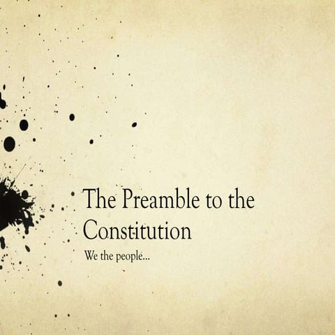 Preamble | PPTX