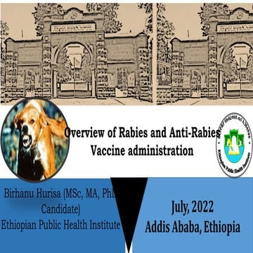 Overview of Rabies and Anti-Rabies Vaccine administration | PPTX