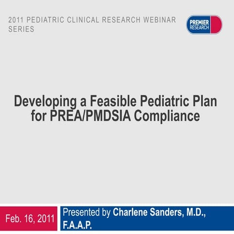 Developing a Feasible Pediatric Plan for PREA/PMDSIA Compliance | PPTX