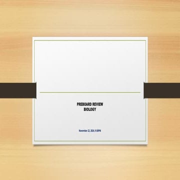 PREBOARD-REVIEW-General biology for bsed science | PPT