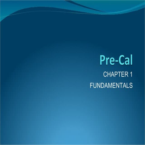 Pre Cal Notes 1 1 | PPT