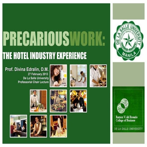 Precarious work-The hotel industry experience | PPT