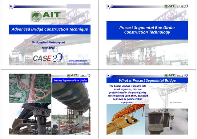 Precast segmental construction of bridges | PPTX