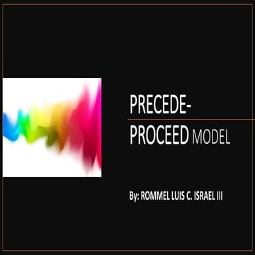 PRECEDE-PROCEED MODEL | PPTX