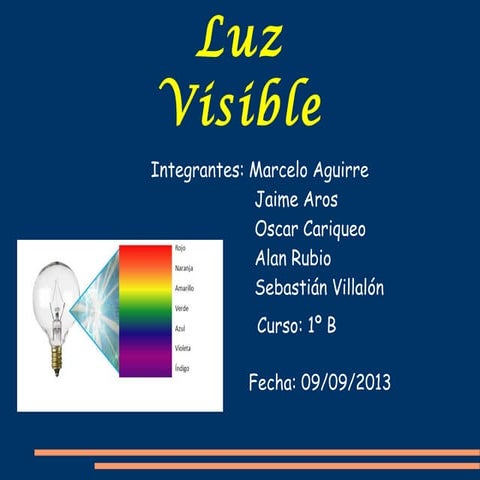 Precentacion luz visible | PPT