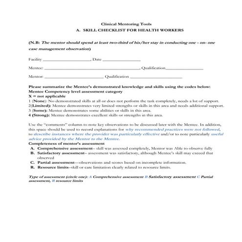 Preceptor Checklist for ART Clinicians.docx