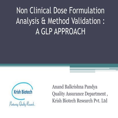 Precilincal dose formulation | PPTX