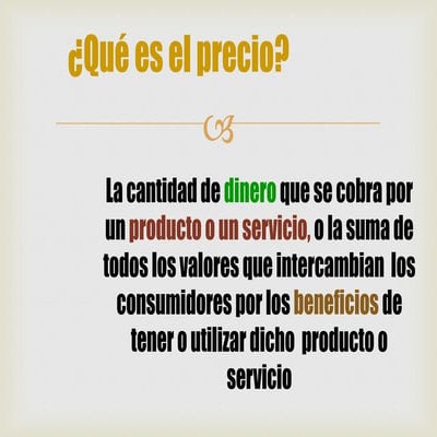 Tema 7 el precio- Prueba | PPTX